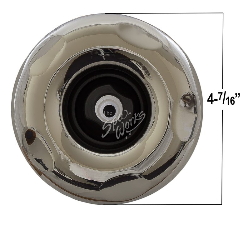 4 3/8" DIRECTIONAL CHROME SCALLOPED JET INSERT | The Spa Works